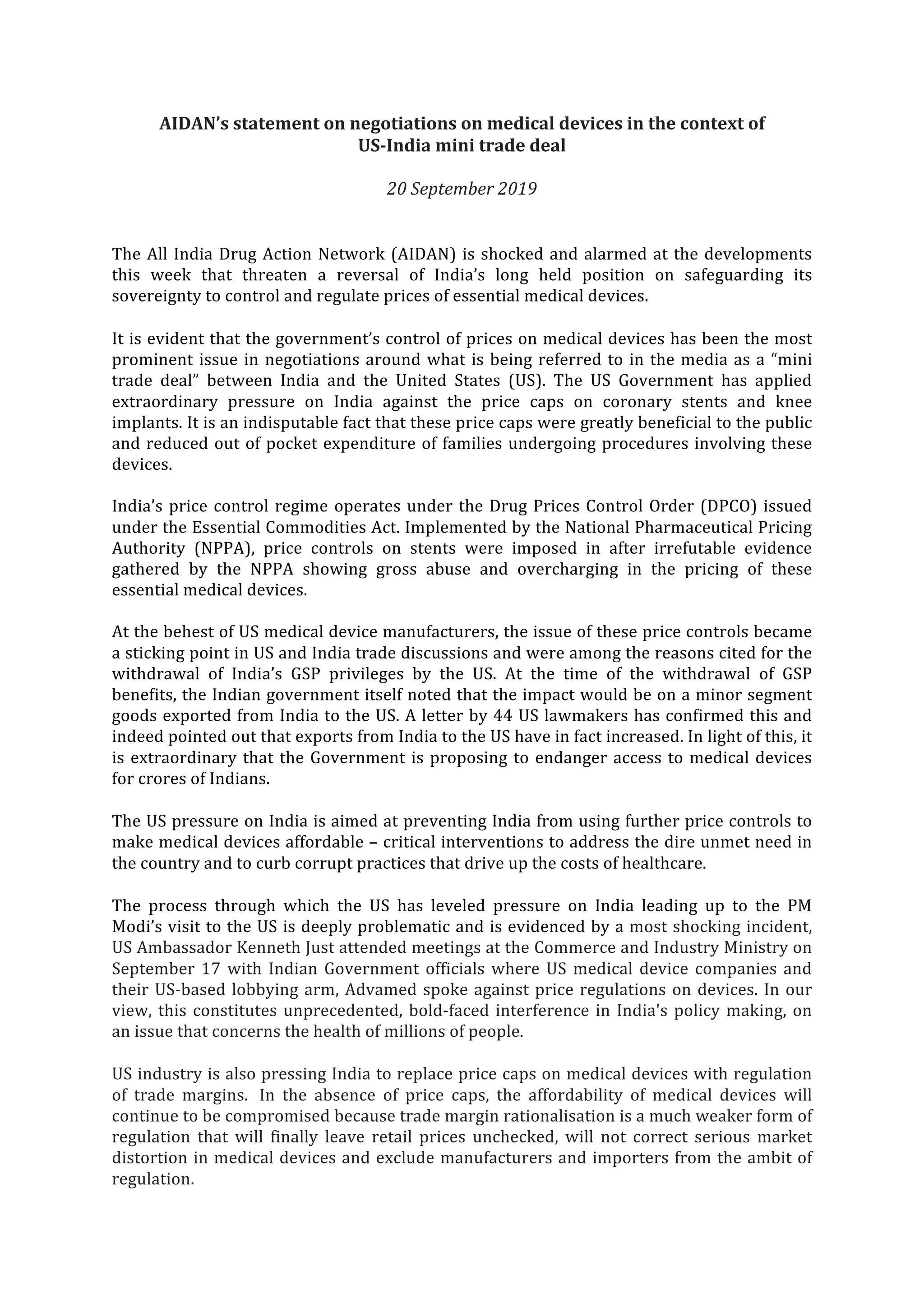 Aidan statement devices sept2019(1) | PDF