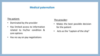 The patient-provider relationship has changed. Welcome to the new era ...