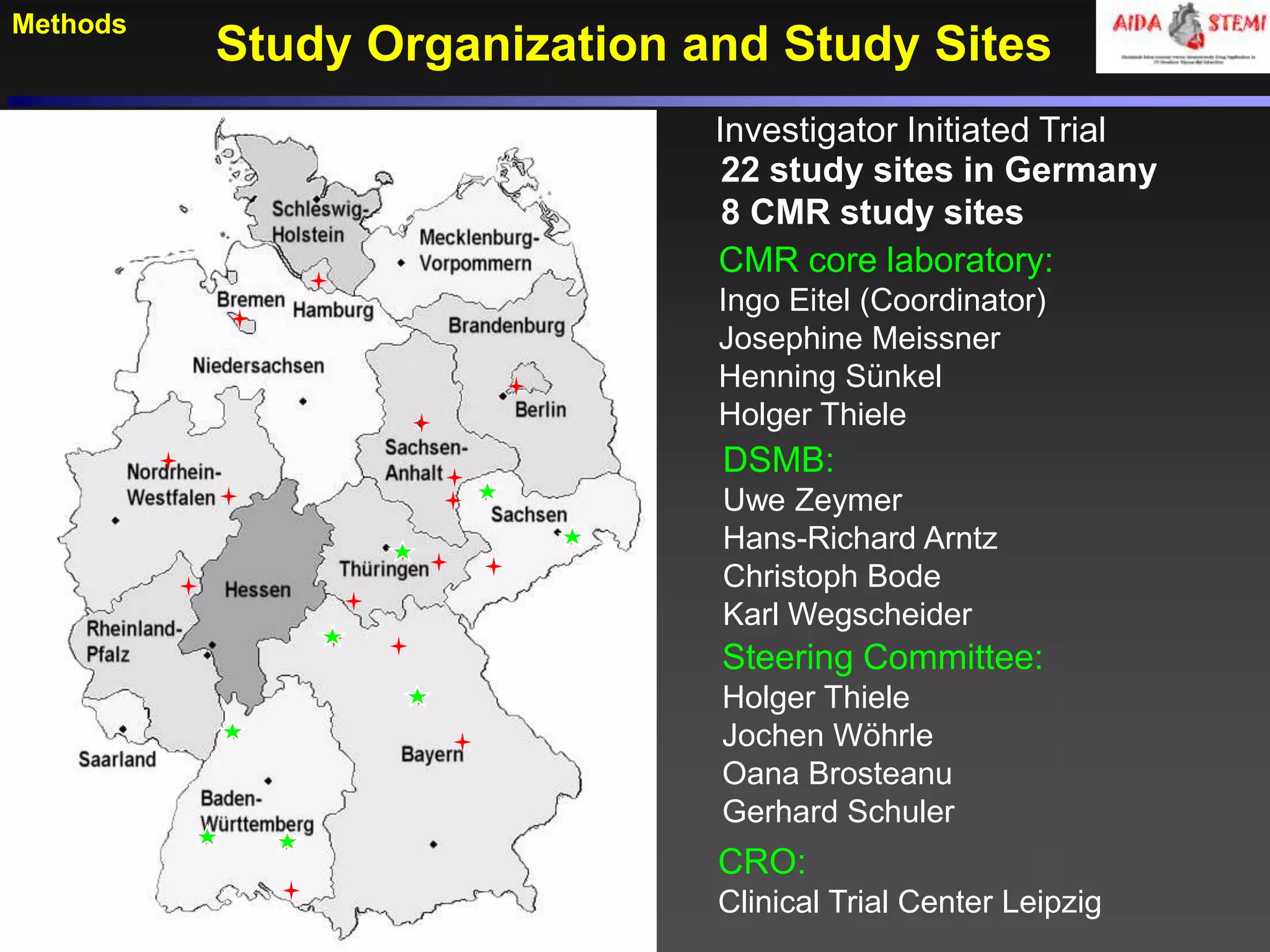 AIDA STEMI TRIAL presentation slides | PPTX