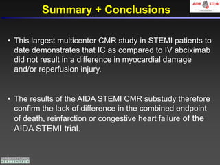 AIDA STEMI TRIAL presentation slides | PPTX