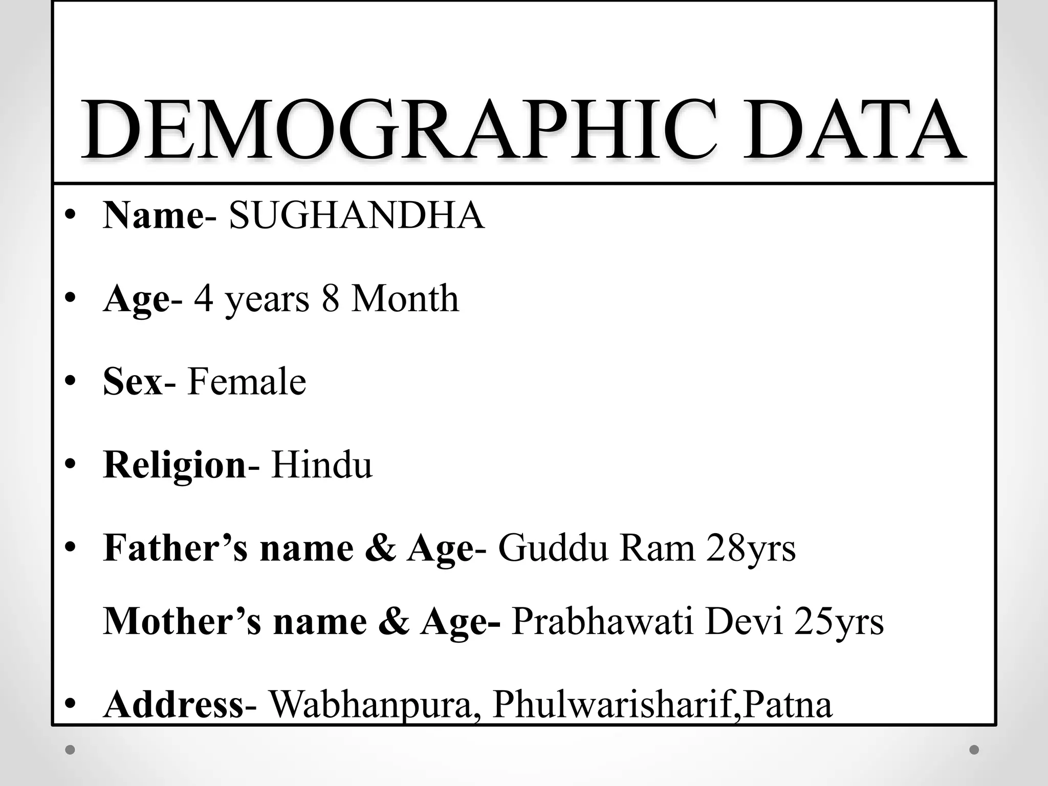 A ideal case presention in psm | PPTX