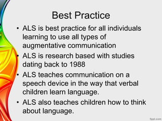 Aided language stimulation | PPTX