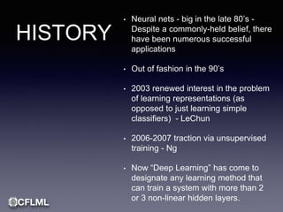 AI Deep Learning - CF Machine Learning | PPTX | Artificial Intelligence | Technology & Computing