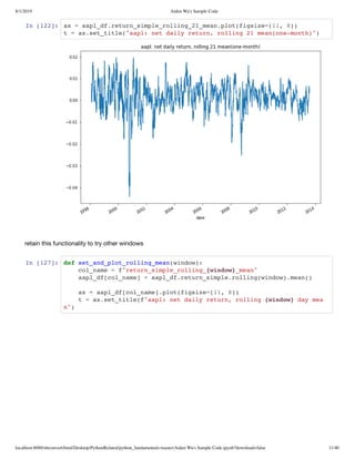 Time Series Analysis Sample Code | PDF