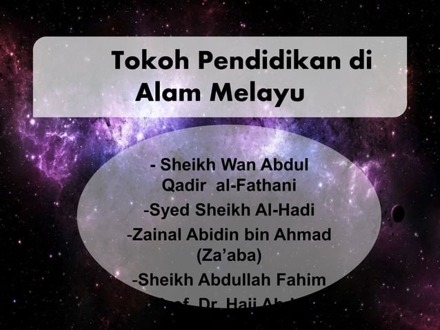 Tokoh Pendidikan di Alam Melayu (Aidil al akbar) | PPT