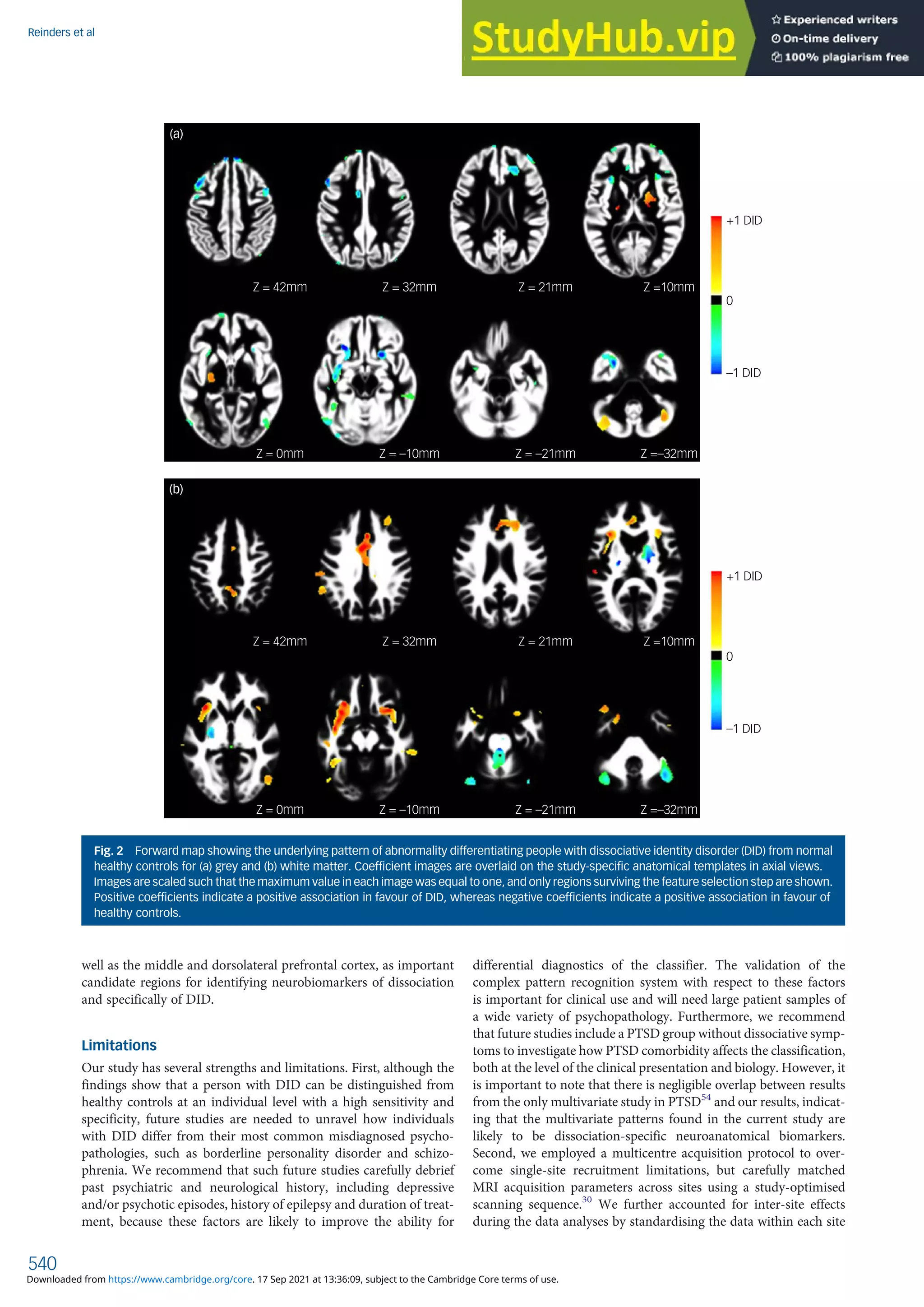 Aiding The Diagnosis Of Dissociative Identity Disorder Pattern ...