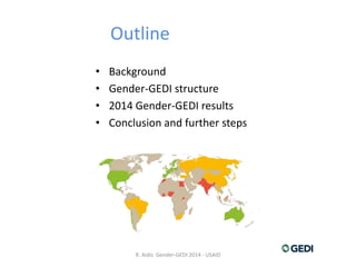 The 2014 Gender-GEDI Results | PPTX