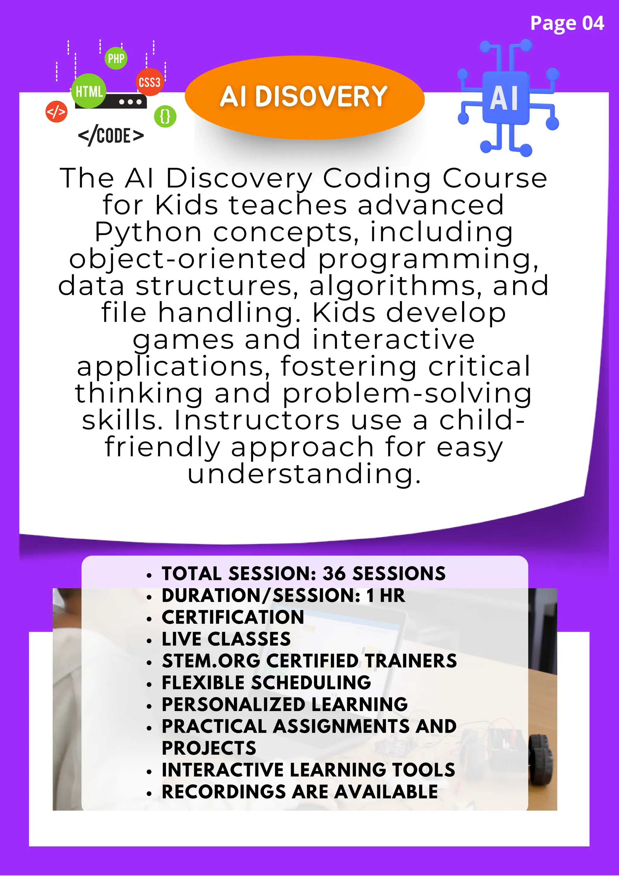 AI Discovery: Advanced Python Coding for Kids | PDF