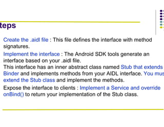 AIDL - Android Interface Definition Language | PDF | Operating Systems | Computer Software and ...