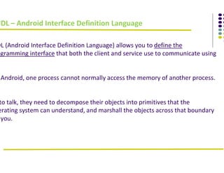 AIDL - Android Interface Definition Language | PDF
