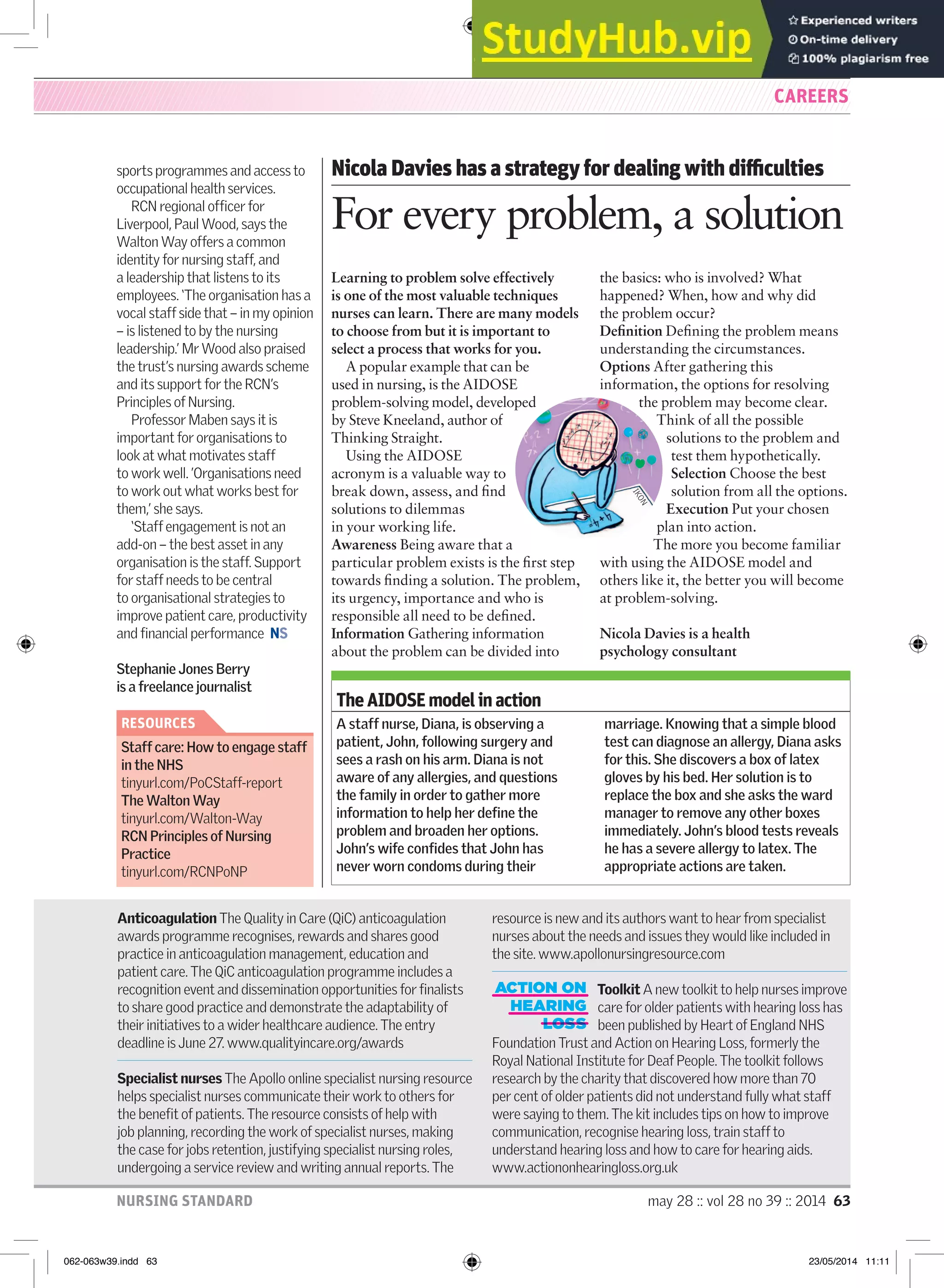 AIDOSE For Problem Solving | PDF