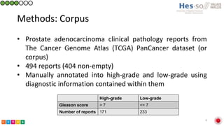 Classification of prostate cancer pathology reports using natural ...