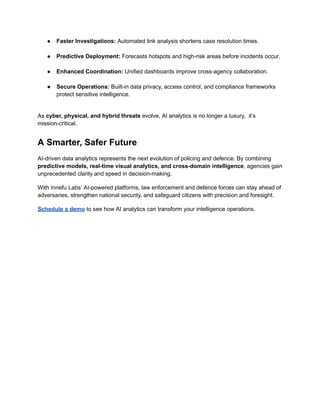 AI-Driven Data Analytics for Law Enforcement and Defence | PDF