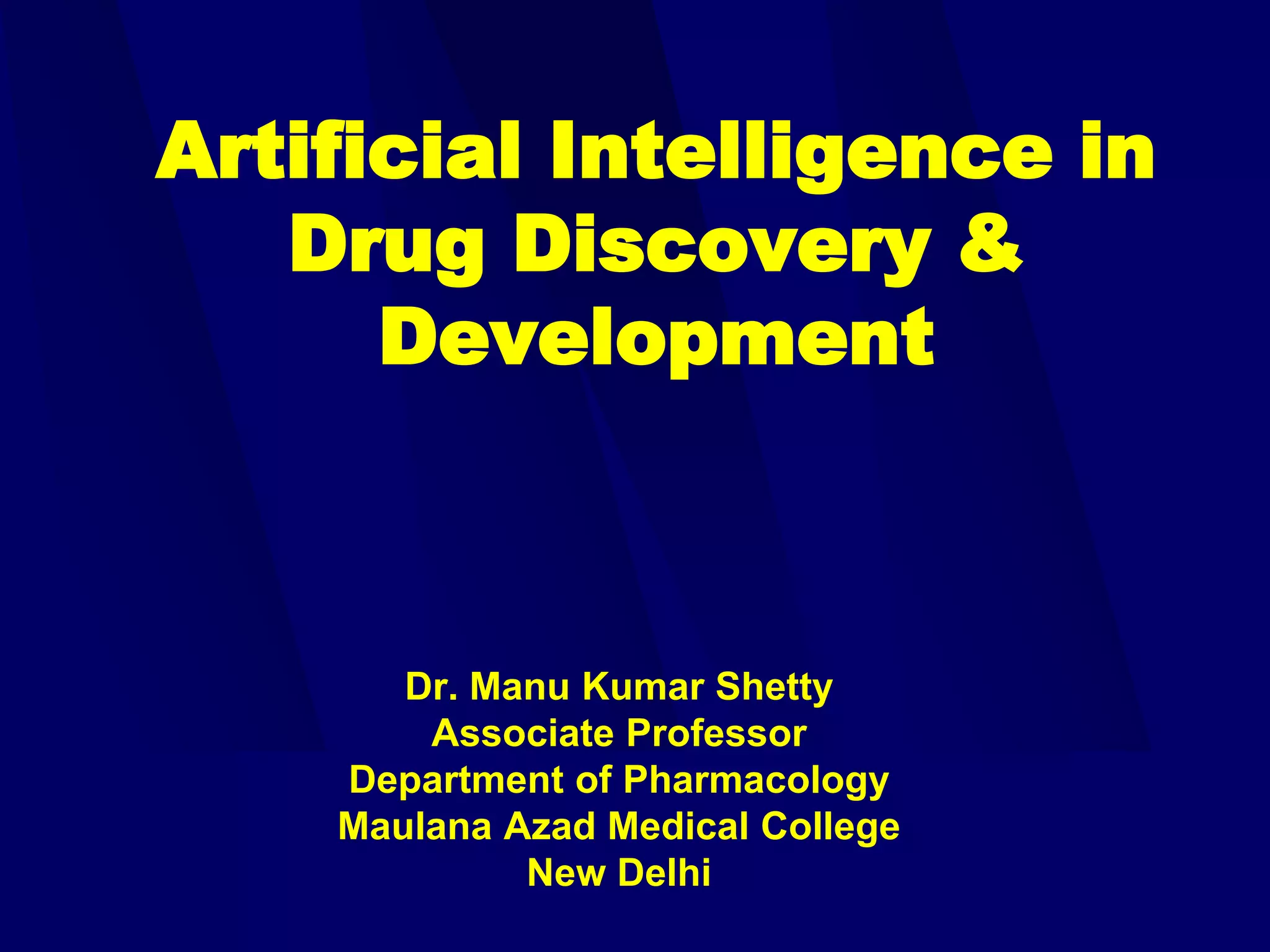Role of AI in Drug Discovery and Development | PPTX