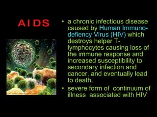 Aids | PPT | Infectious Diseases | Diseases and Conditions