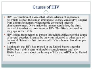 Aids | PPTX | Infectious Diseases | Diseases and Conditions