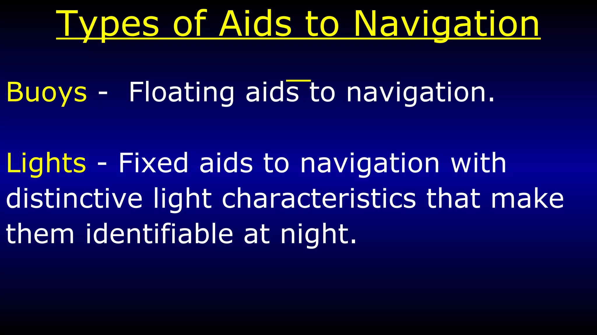 Aids To Navigation | PPT