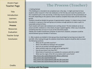 Aids: Then and Now Webquest | PPT