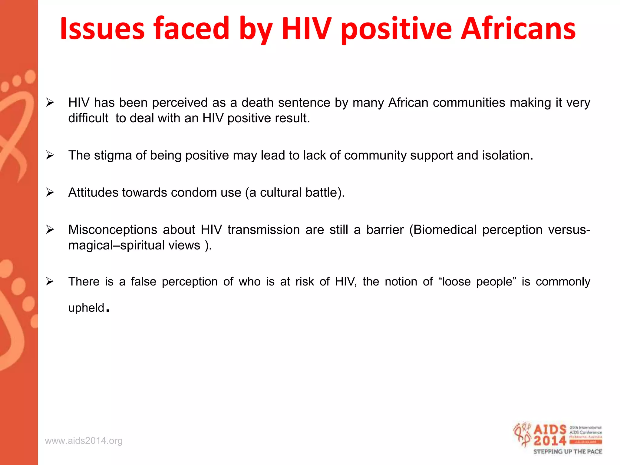 Overcoming HIV stigma and social isolation in the African diaspora ...