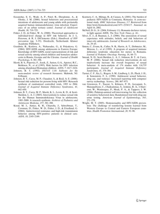 Aids And Behavior | PDF