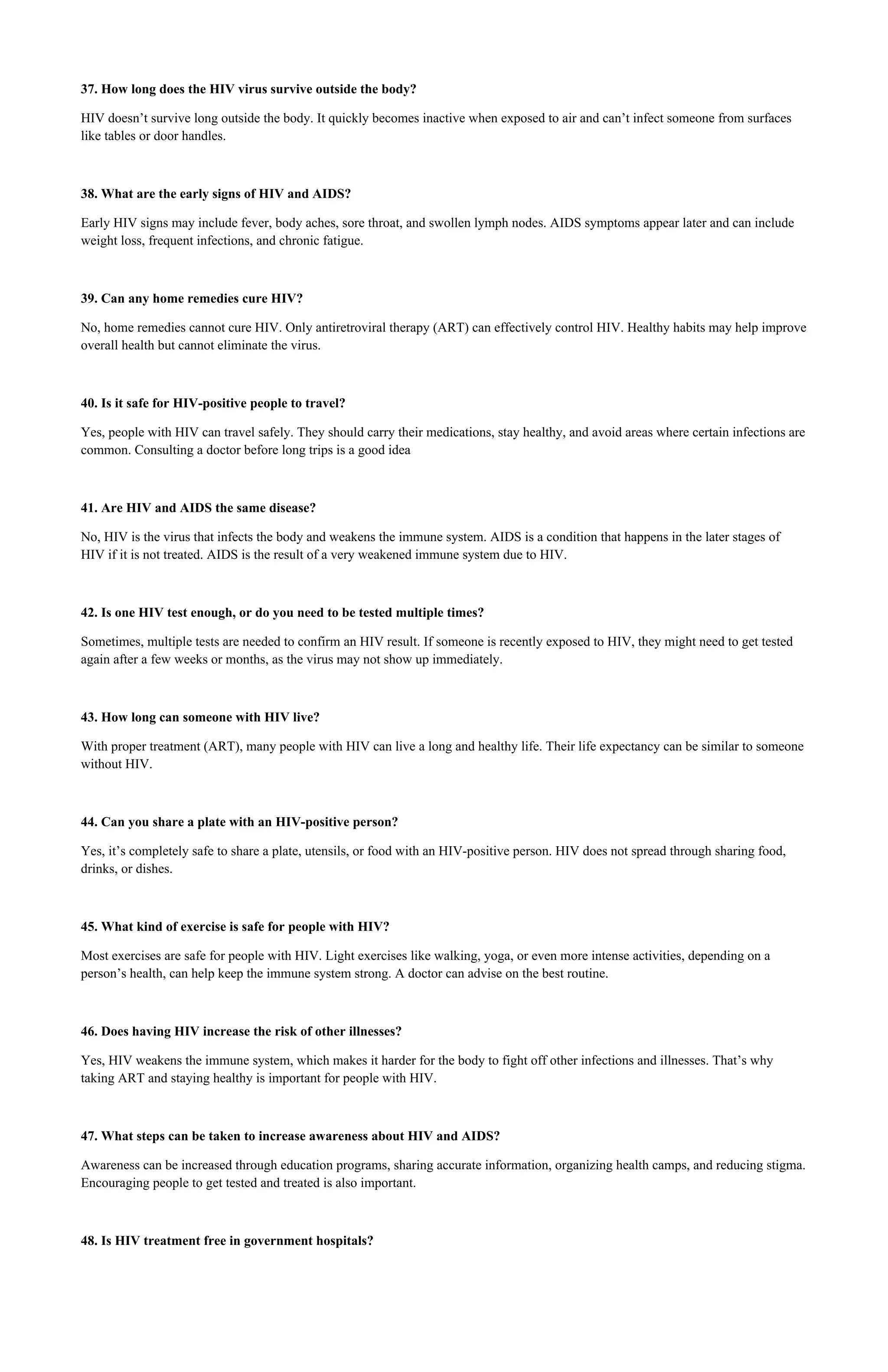 aids and hiv questions essential 50 question about aids hiv.docx