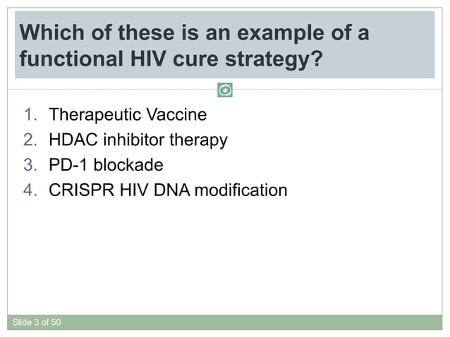 The Latest on HIV Cure Strategies | PPT