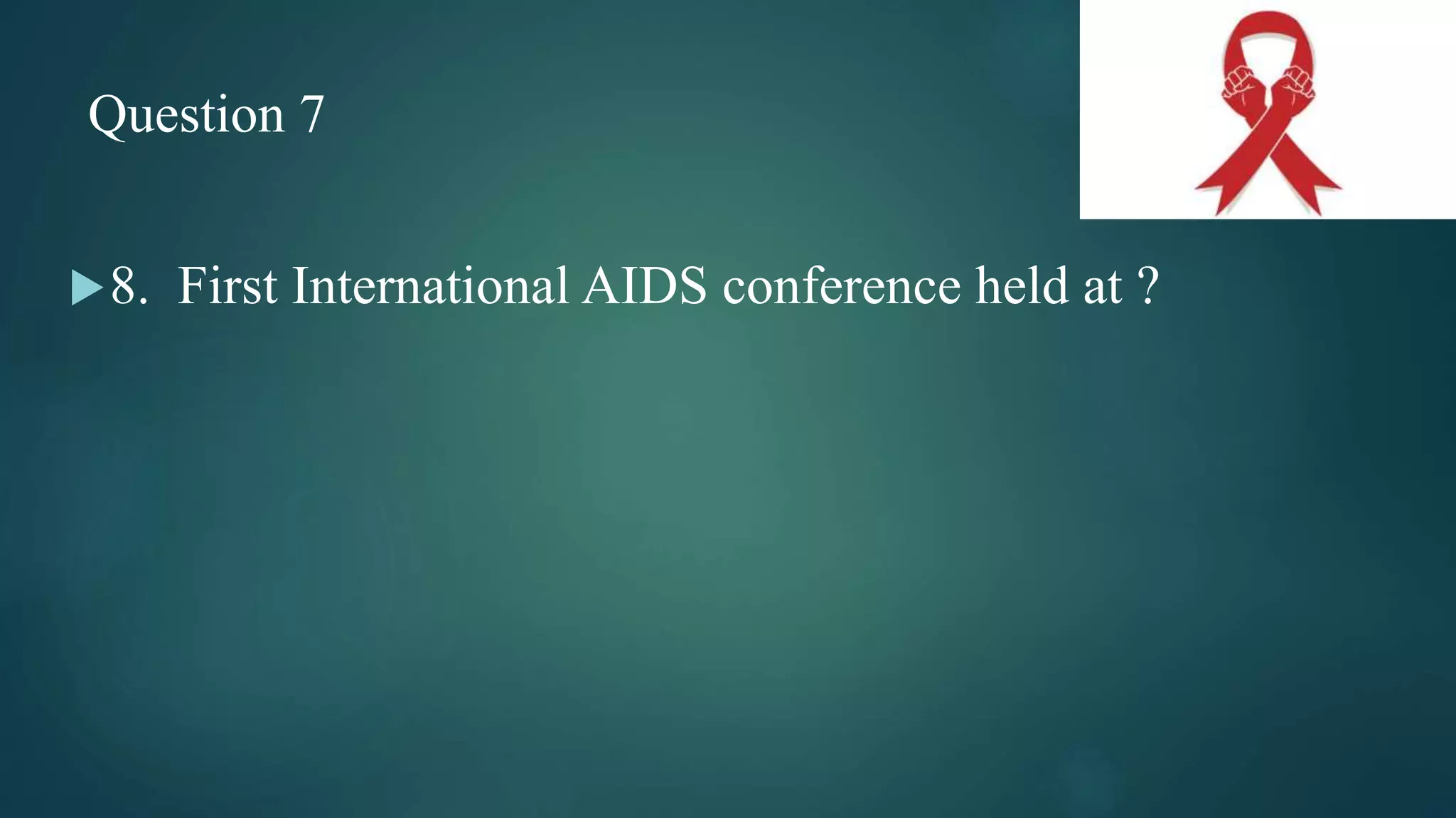 AIDS day Quiz | PPTX