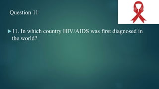 AIDS day Quiz | PPTX