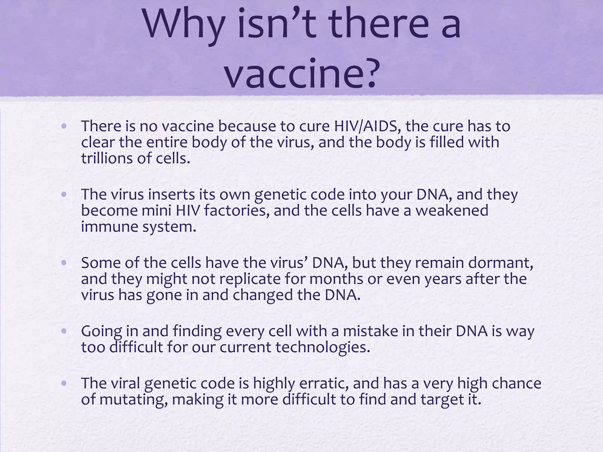 HIV/AIDS Presentation | PPT