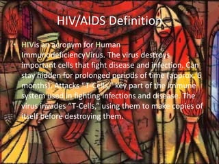 HIV/AIDS | PPTX | Infectious Diseases | Diseases and Conditions