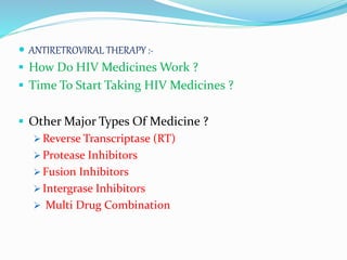 HIV/AIDS AWARENESS PREVENTION TREATMENT & SERVICE | PPTX | Infectious ...