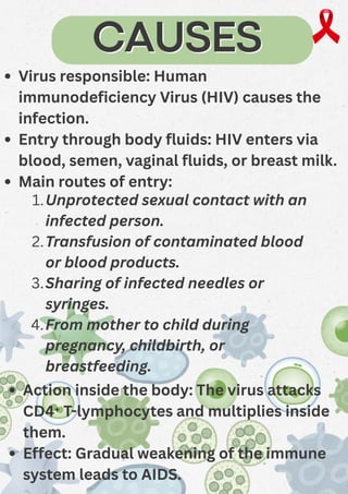 HIV/AIDS Project Biology CBSE 12th grade | PDF