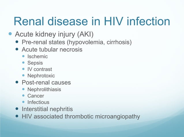 Renal Disease in HIV/AIDS | PDF