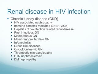 Renal Disease in HIV/AIDS | PDF