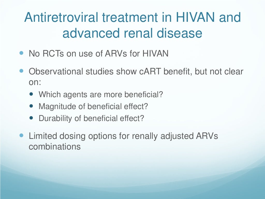 Renal Disease In Hivaids