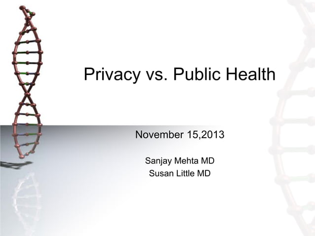 Privacy vs. Public Health | PPT