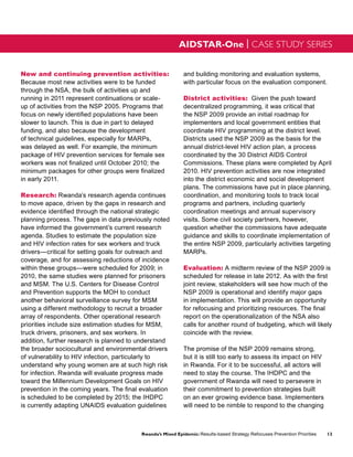 AIDSTAR-One Case Study: Rwanda's Mixed Epidemics | PDF | Infectious Diseases | Diseases and ...