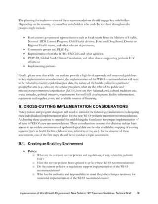 AIDSTAR-One Implementation of WHO's 2008 Pediatric HIV Treatment ...
