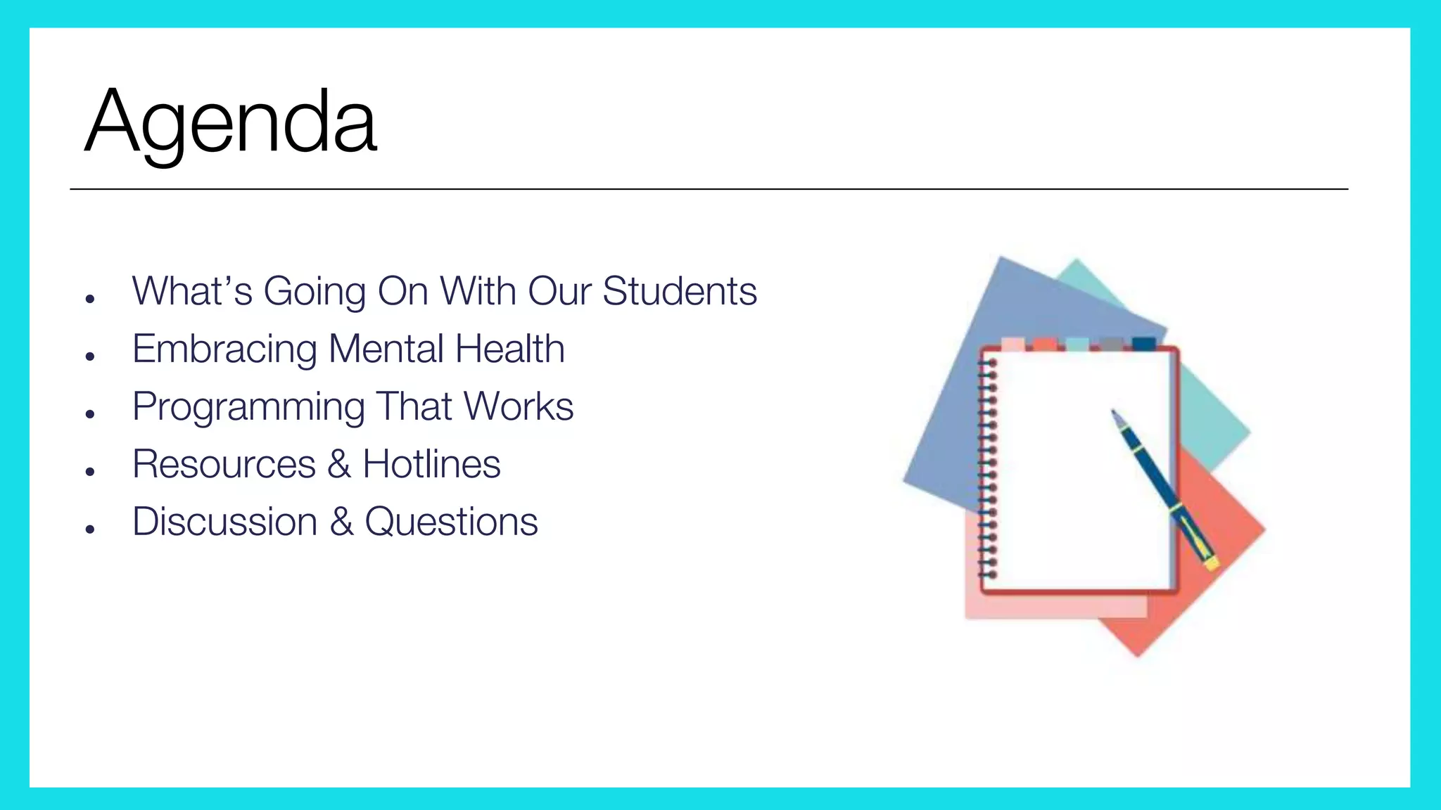 AIE 2019 - Mental Health Session | PPT