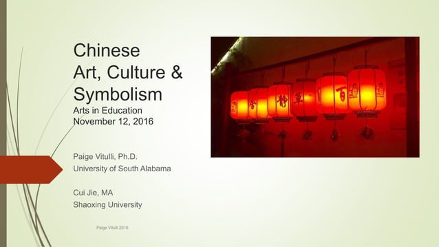 Chinese Art, Culture & Symbolism | PPTX