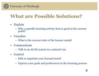 Human Interfaces to Artificial Intelligence in Education | PDF