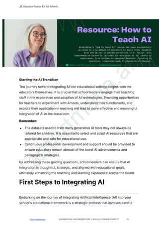 AI Education Starter Kit for Schools: Your Roadmap to Smart, Future ...