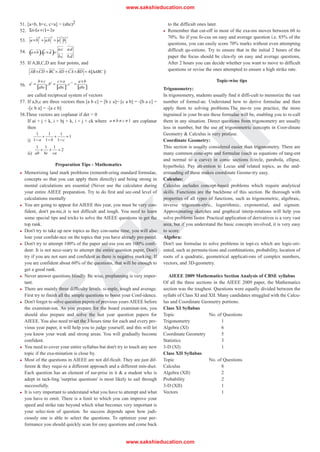 Aieee maths-quick review | PDF