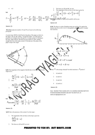 Aieee model paper | PDF | Physics | Science