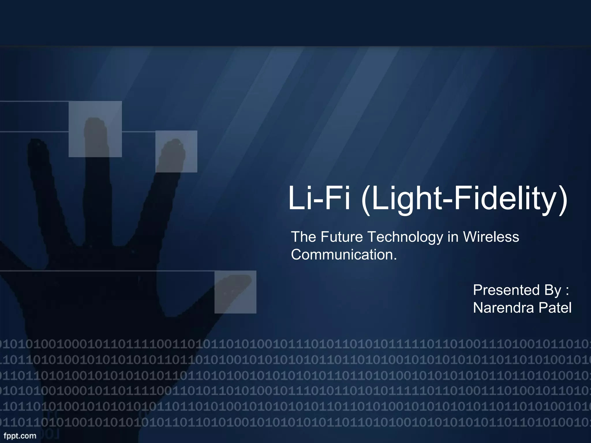 Li-Fi by Narendra Patel | PPT