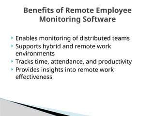 Boost Productivity with the Best AI-Powered Employee Monitoring Software | PPT