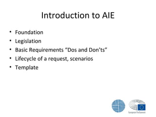 Aie presentation | PPT