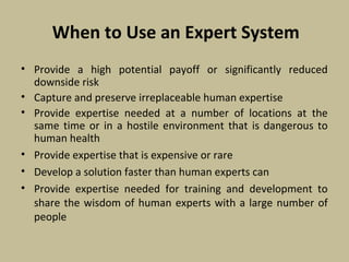 Artificial Intelligence and Expert Systems | PPT