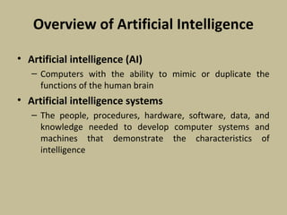 Artificial Intelligence and Expert Systems | PPT