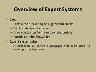 Artificial Intelligence and Expert Systems | PPT